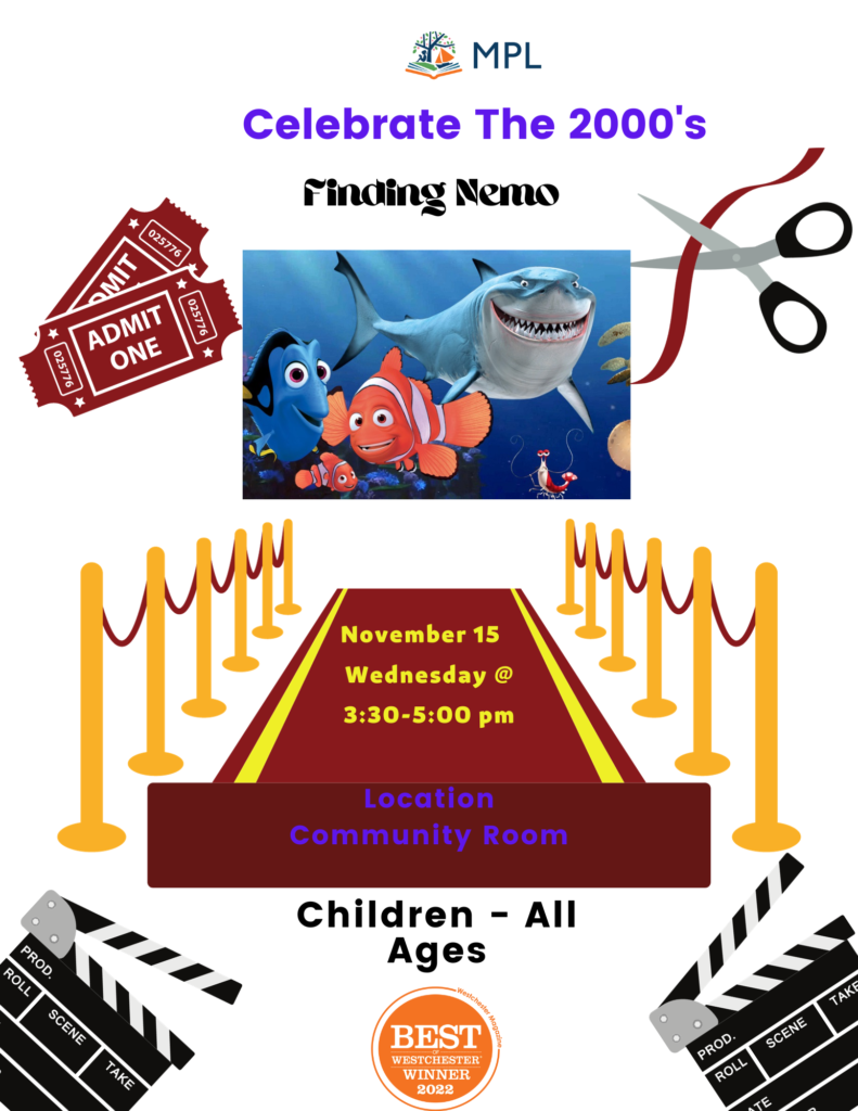 Celebrate the 2000s: Finding Nemo - Mamaroneck Public Library