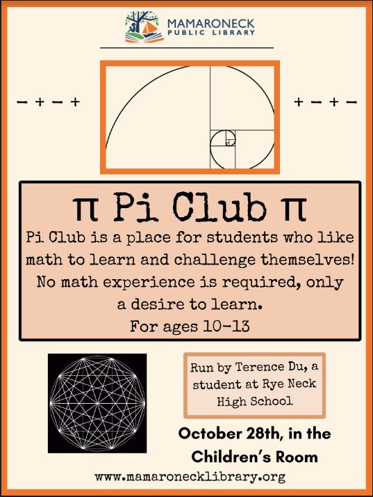 Pi Club - Mamaroneck Public Library