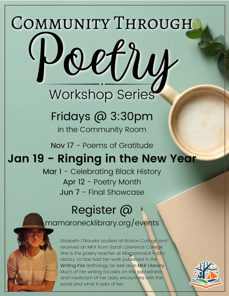 Community Through Poetry Workshop Series - Mamaroneck Public Library