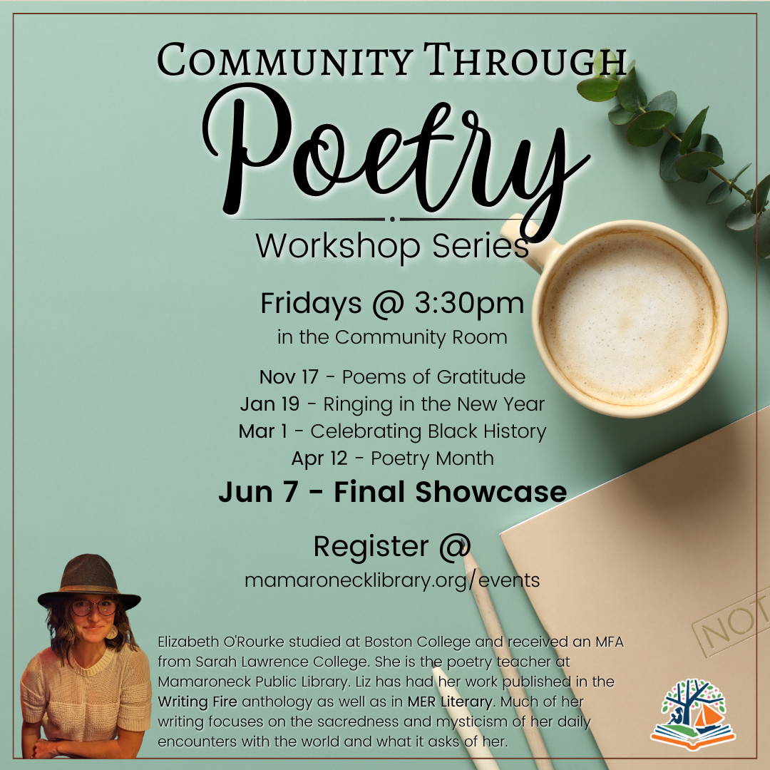 Community Through Poetry Workshop Series - Mamaroneck Public Library