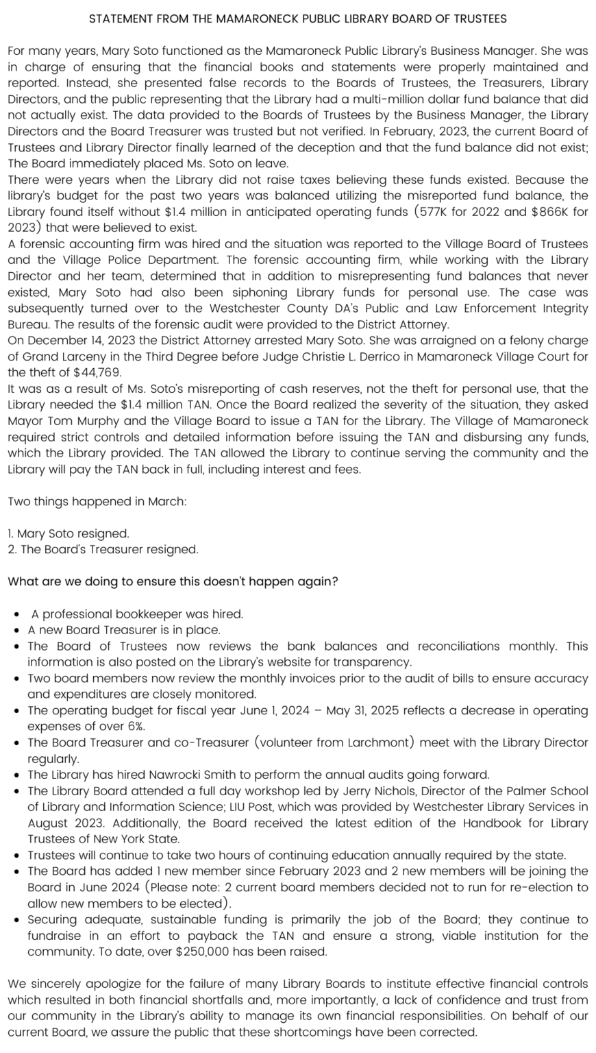 Home - Mamaroneck Public Library