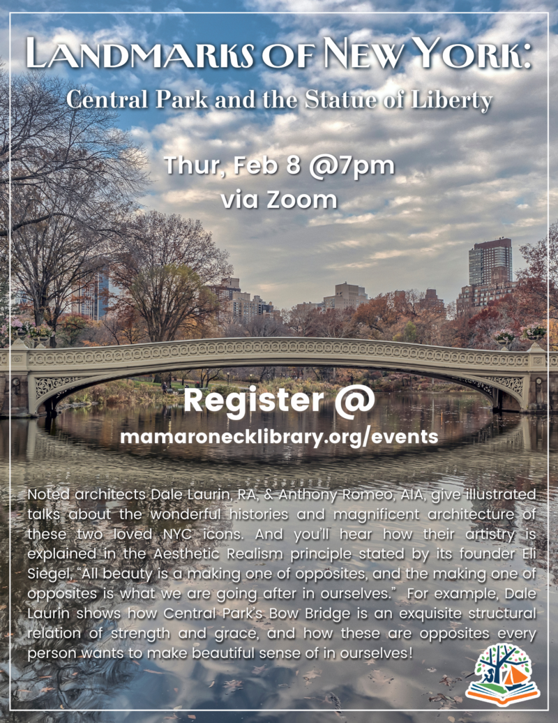 Landmarks of NY: Central Park and the Statue of Liberty - Mamaroneck ...