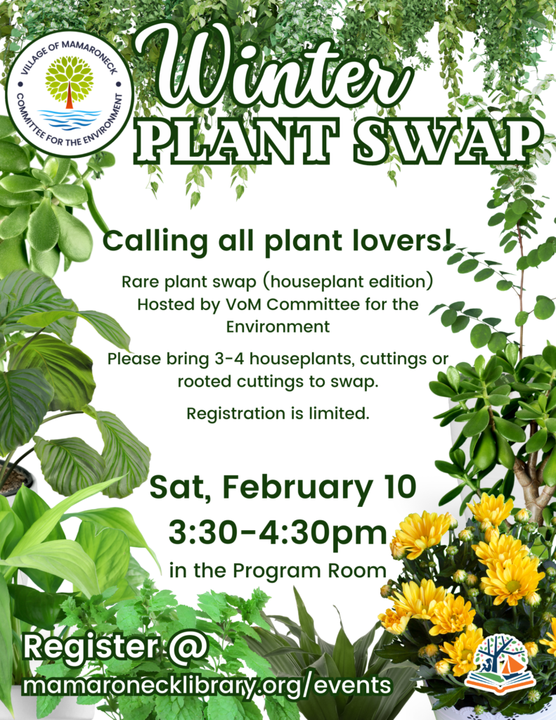 Winter Plant Swap - Mamaroneck Public Library