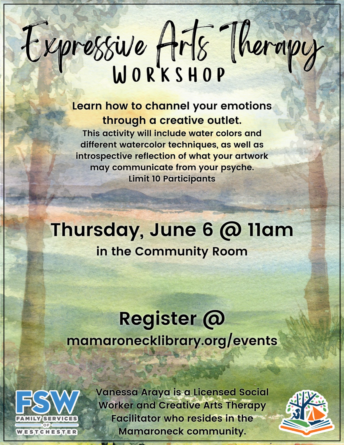 Expressive Arts Therapy Workshop - Mamaroneck Public Library