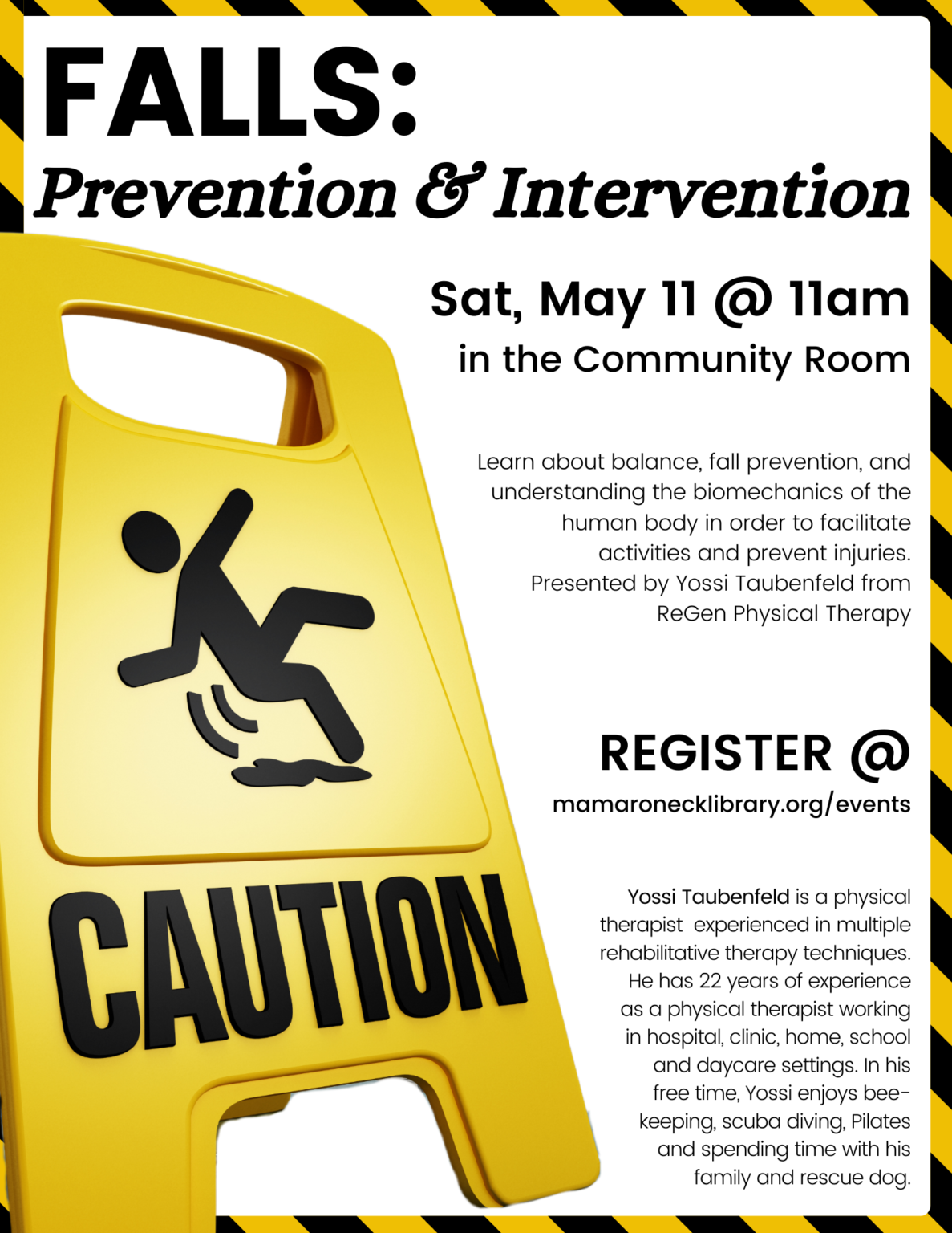 Falls: Prevention & Intervention - Mamaroneck Public Library