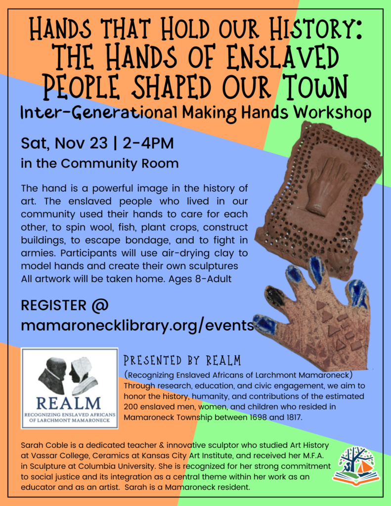 REALM Hands Workshop - Mamaroneck Public Library