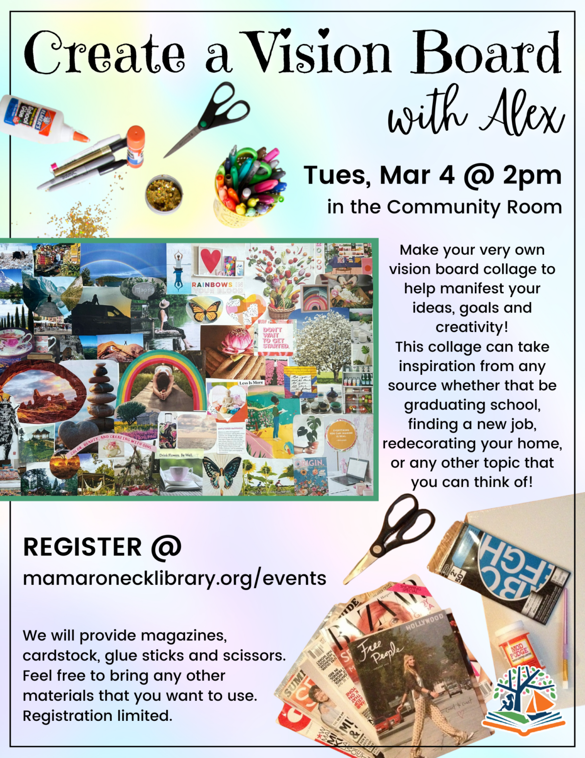 Create a Vision Board with Alex - Mamaroneck Public Library
